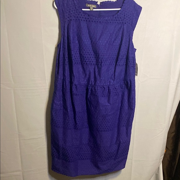 Roz & Ali | Dresses | Roz Ali Purple Square Neck Mini Sundress | Poshmark